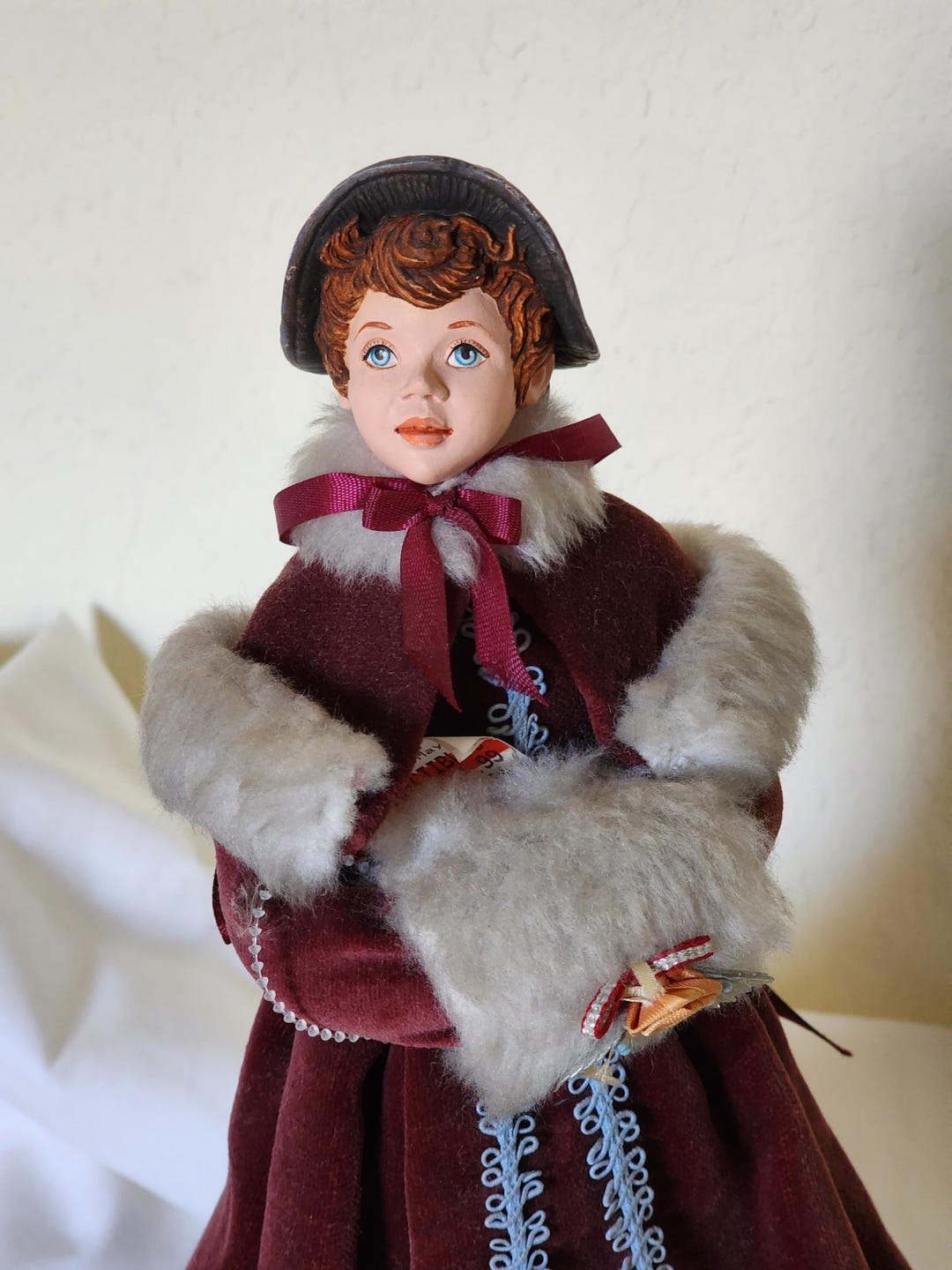 Simpich Retired Character Dolls • Evelyn Jane • Figure Skater With Muff ...