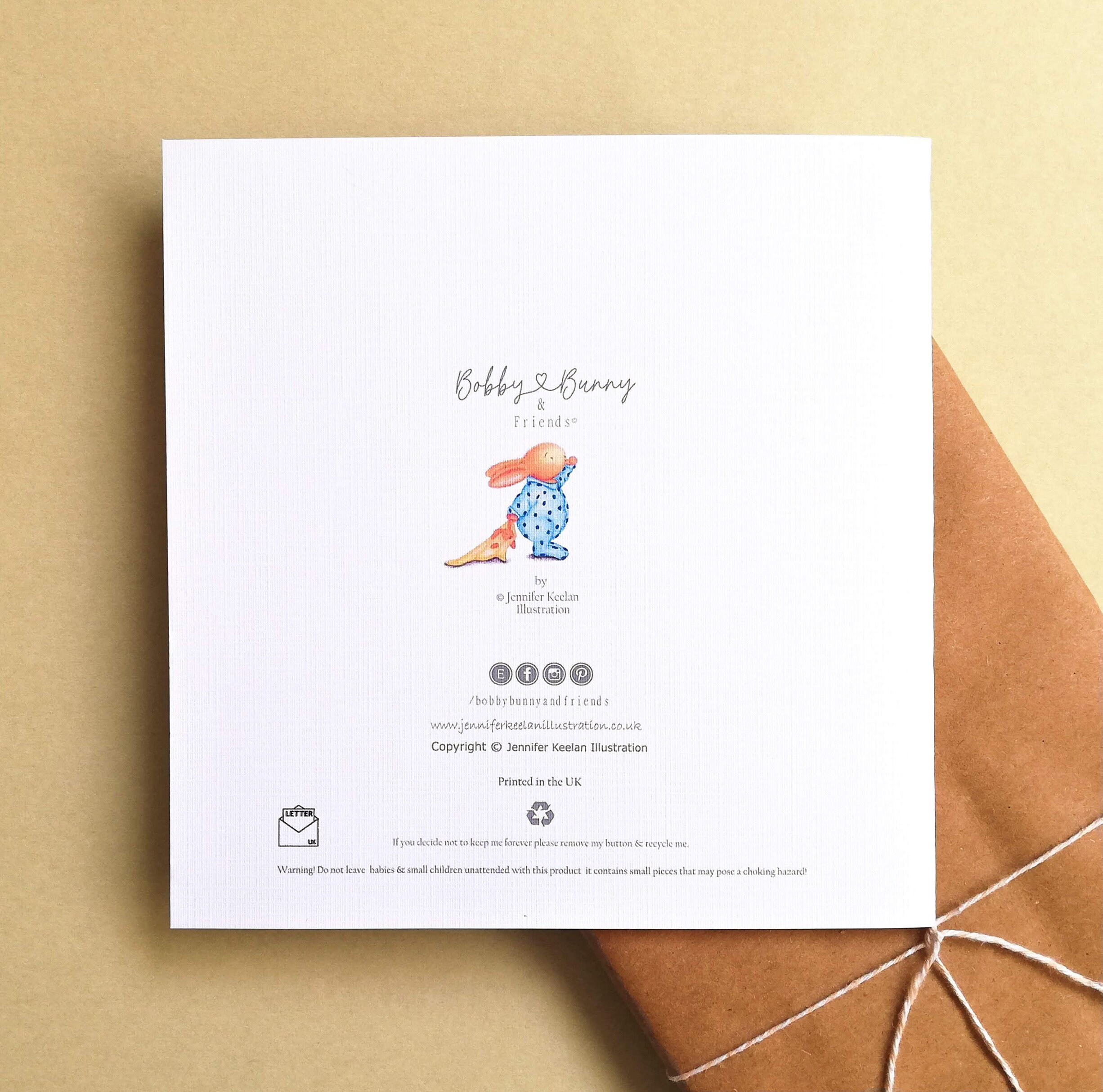 Personalised First Home/new Home Card- Bobby Bunny and Friends ...