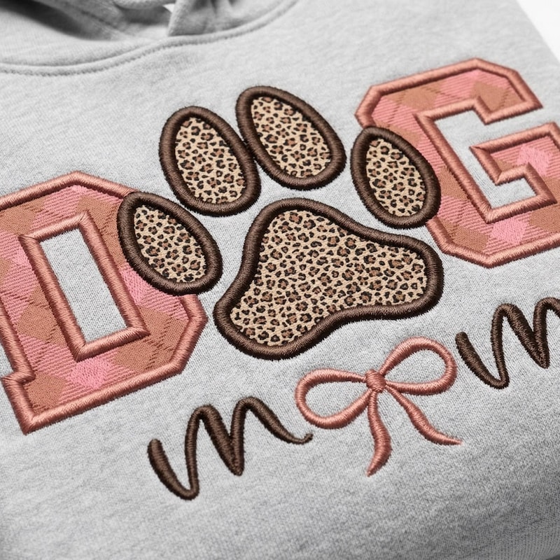 Dog Mom Applique Pes File - Etsy