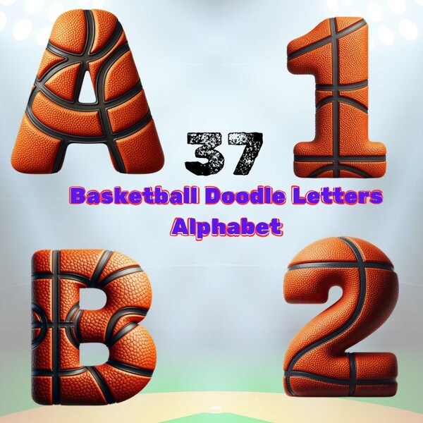 Basketball Font Download - Etsy