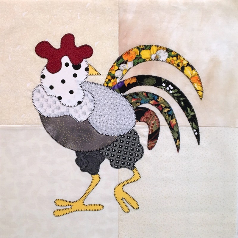 Rooster Quilt Pattern - Etsy