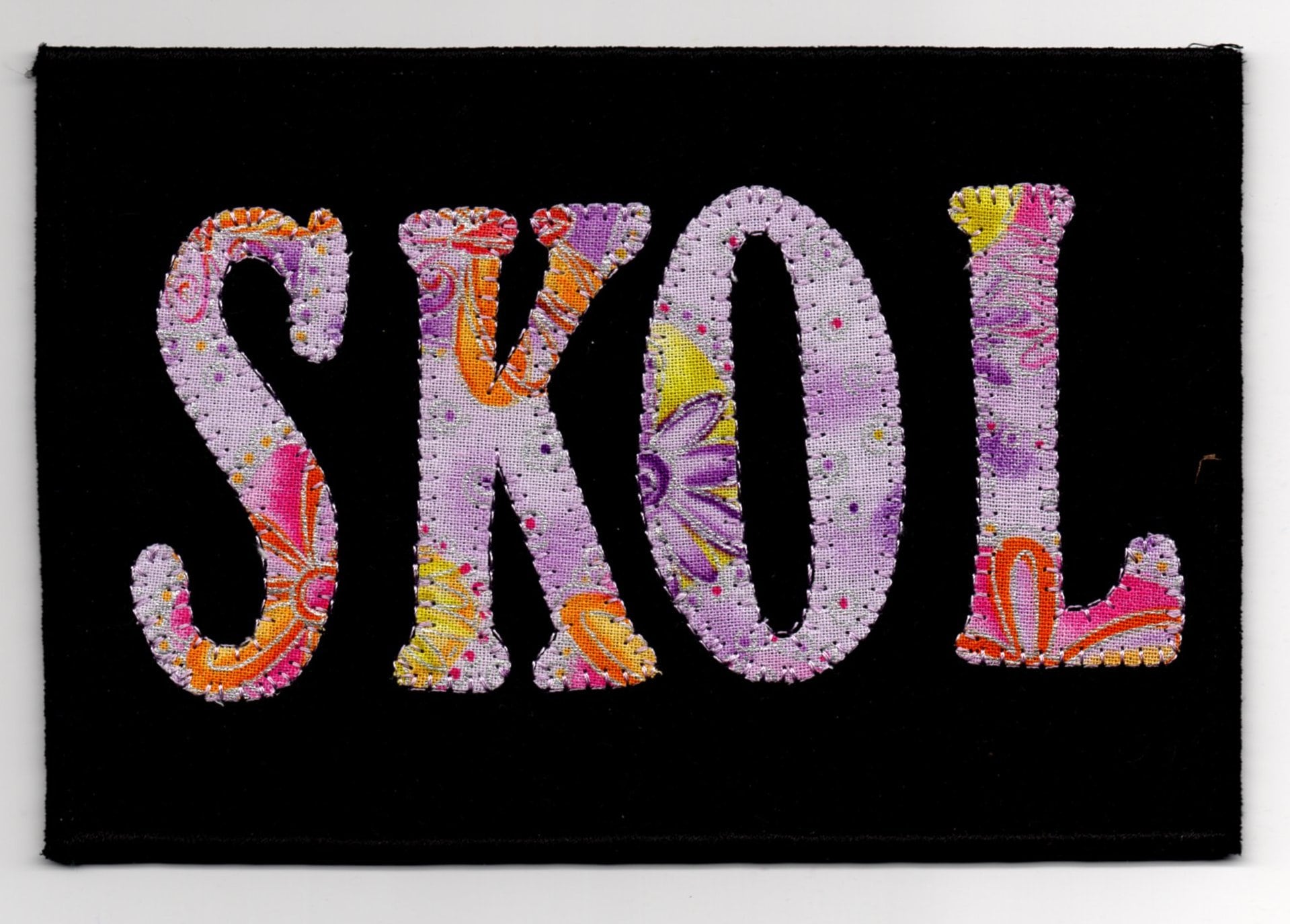 Skol Quilted Fabric Postcard | Etsy