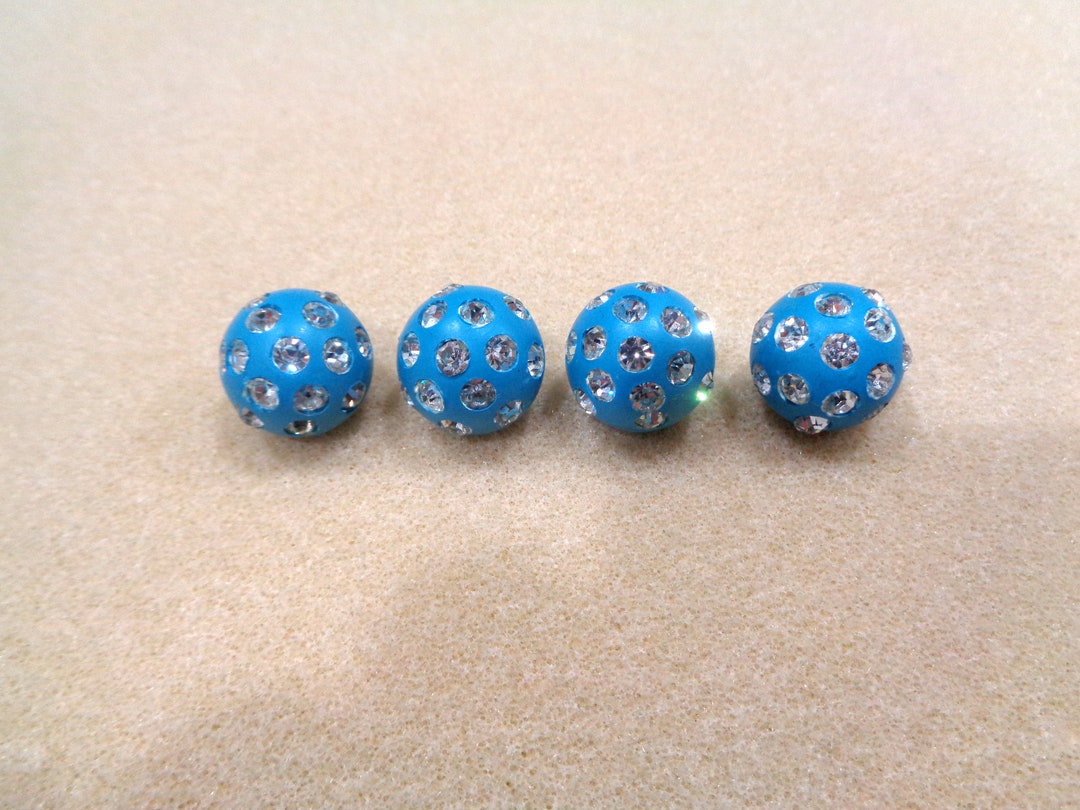 Aqua Rhinestone Buttons - Etsy