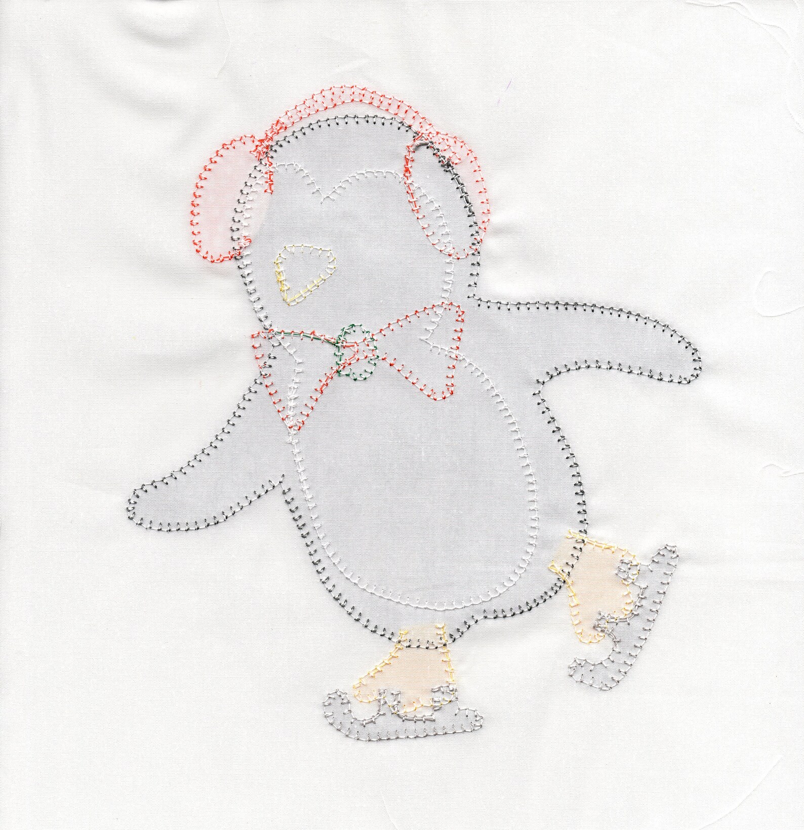 Ice Skating Penguin Appliqued Quilt Block - Etsy