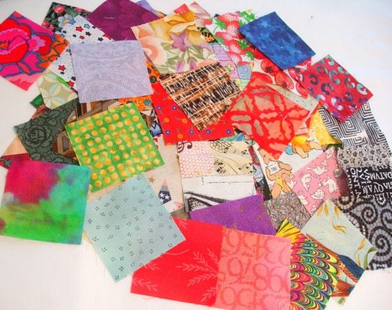 100 2 1/2 Cotton Fabric Squares | Etsy