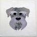Silver Schnauzer Appliqued Quilt Block - Etsy