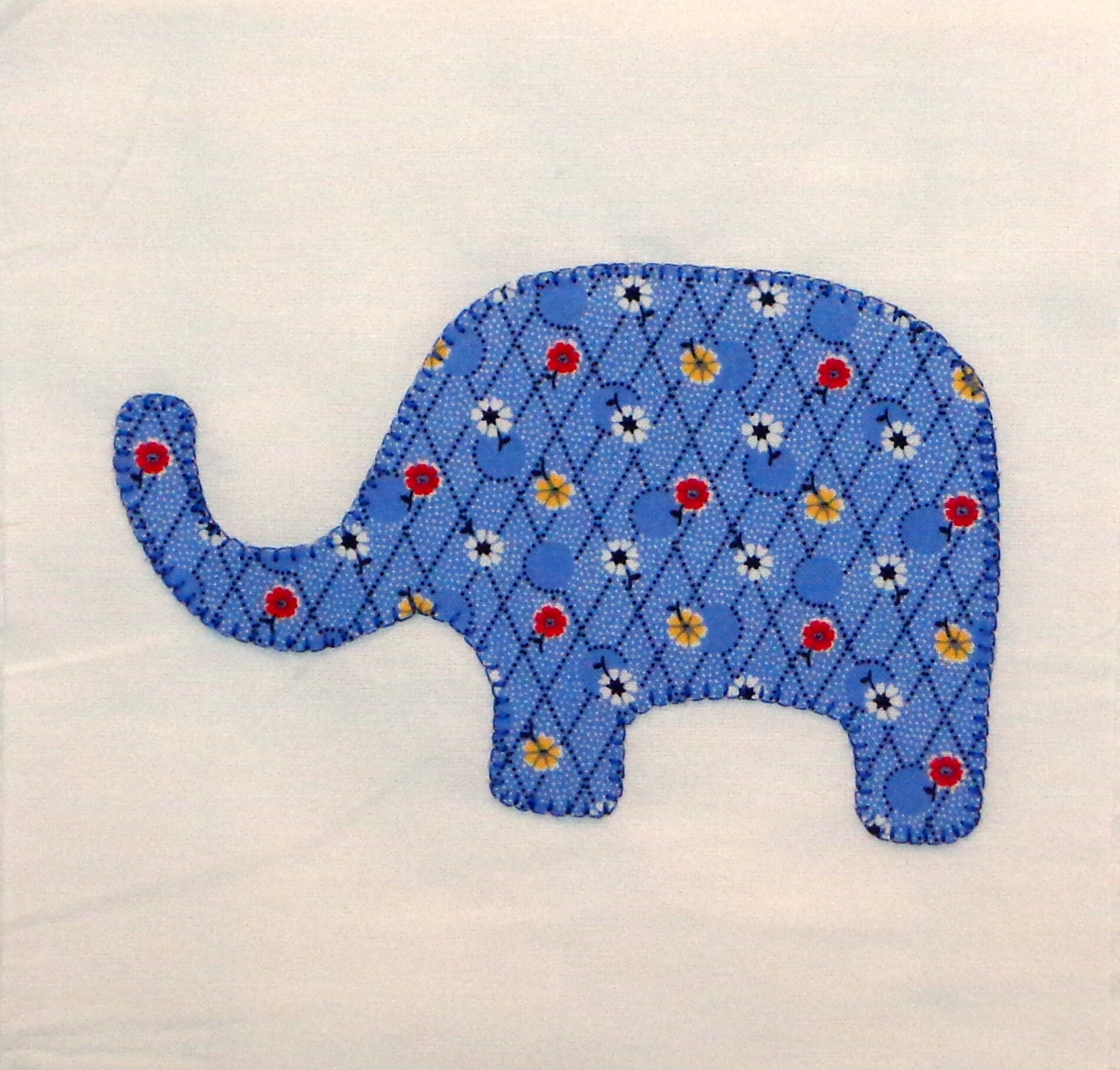 Elephants Appliqued Quilt Blocks | Etsy