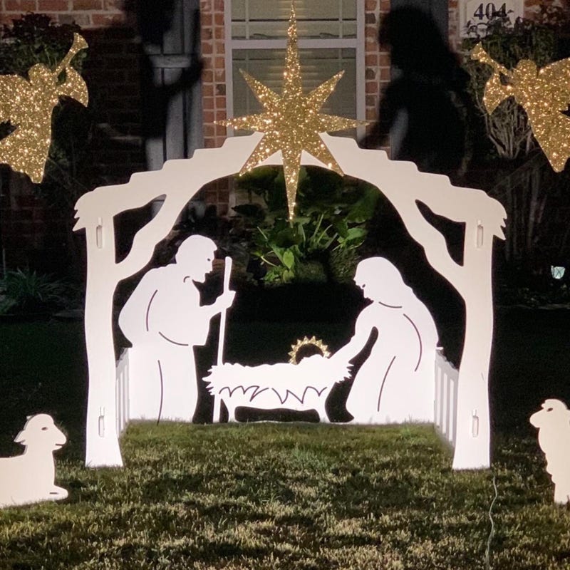 Outdoor Nativity Set - Etsy