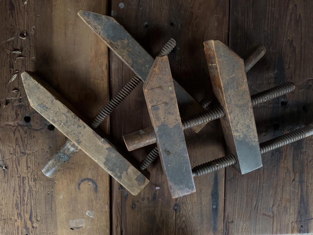 Antique Wooden Clamps - Etsy