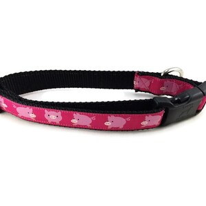 Dog Collar, Pigs Dog Collar, 1 Inch Wide, Adjustable; Plastic or Metal ...