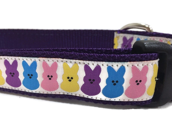 Easter Dog Collar, Easter Bunny, 1 Inch Wide, Adjustable; Plastic or ...