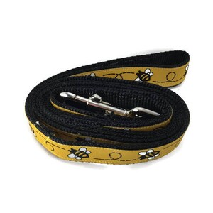 Dog Leash, Bumblebee, 1 Inch Wide, 1 Foot, 4 Foot, or 6 Foot - Etsy