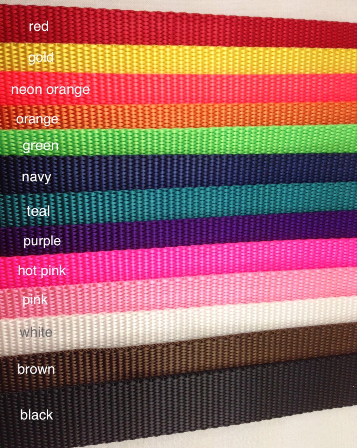 Dog Collar, Choose Your Color, Quick Release Buckle, 1 Inch Wide ...