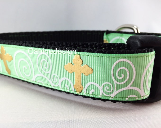 Christian Dog Collar/ Jesus is My Savior/ My Messiah/ Religous Family ...