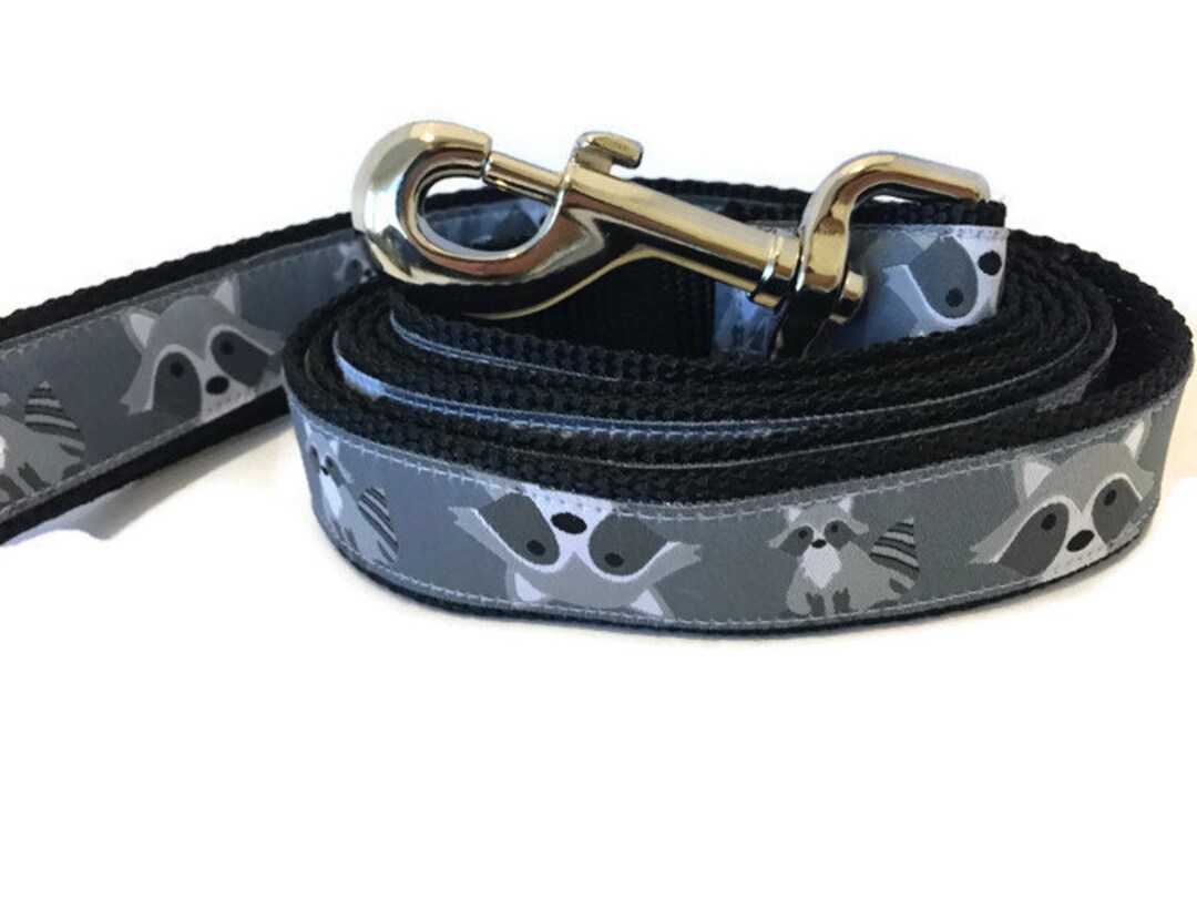 Dog Leash, Raccoon, 1 Inch Wide, 1 Foot, 4 Foot, or 6 Foot - Etsy