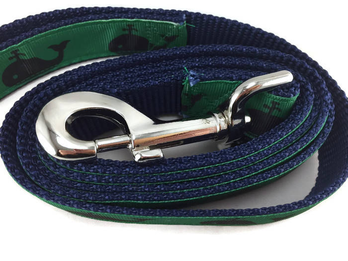 Dog Leash, Whales, 1 Inch Wide, 1 Foot, 4 Foot, or 6 Foot - Etsy