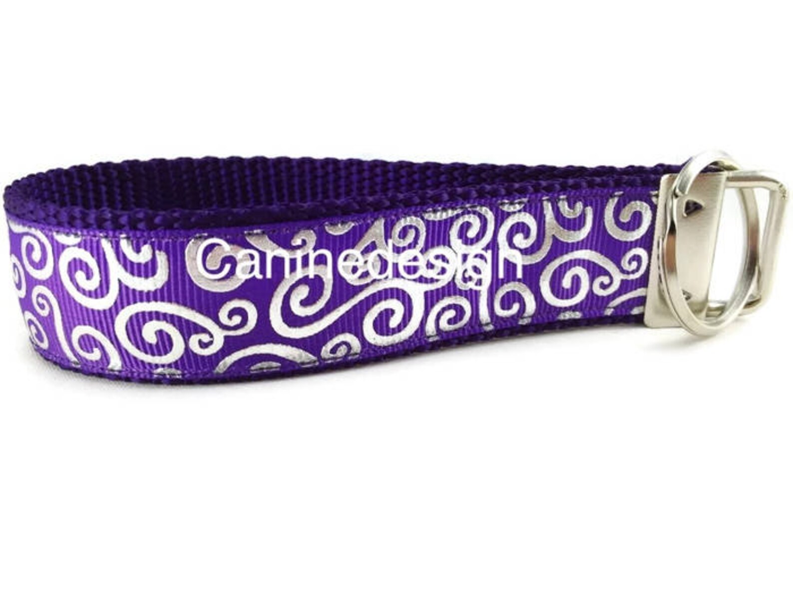 Purple Swirl Keychain Key Fob Wristlet - Etsy