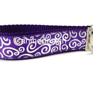 Purple Swirl Keychain, Key Fob, Wristlet - Etsy
