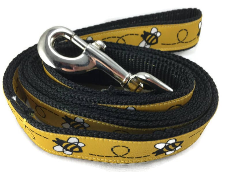 Dog Leash, Bumblebee, 1 Inch Wide, 1 Foot, 4 Foot, or 6 Foot - Etsy