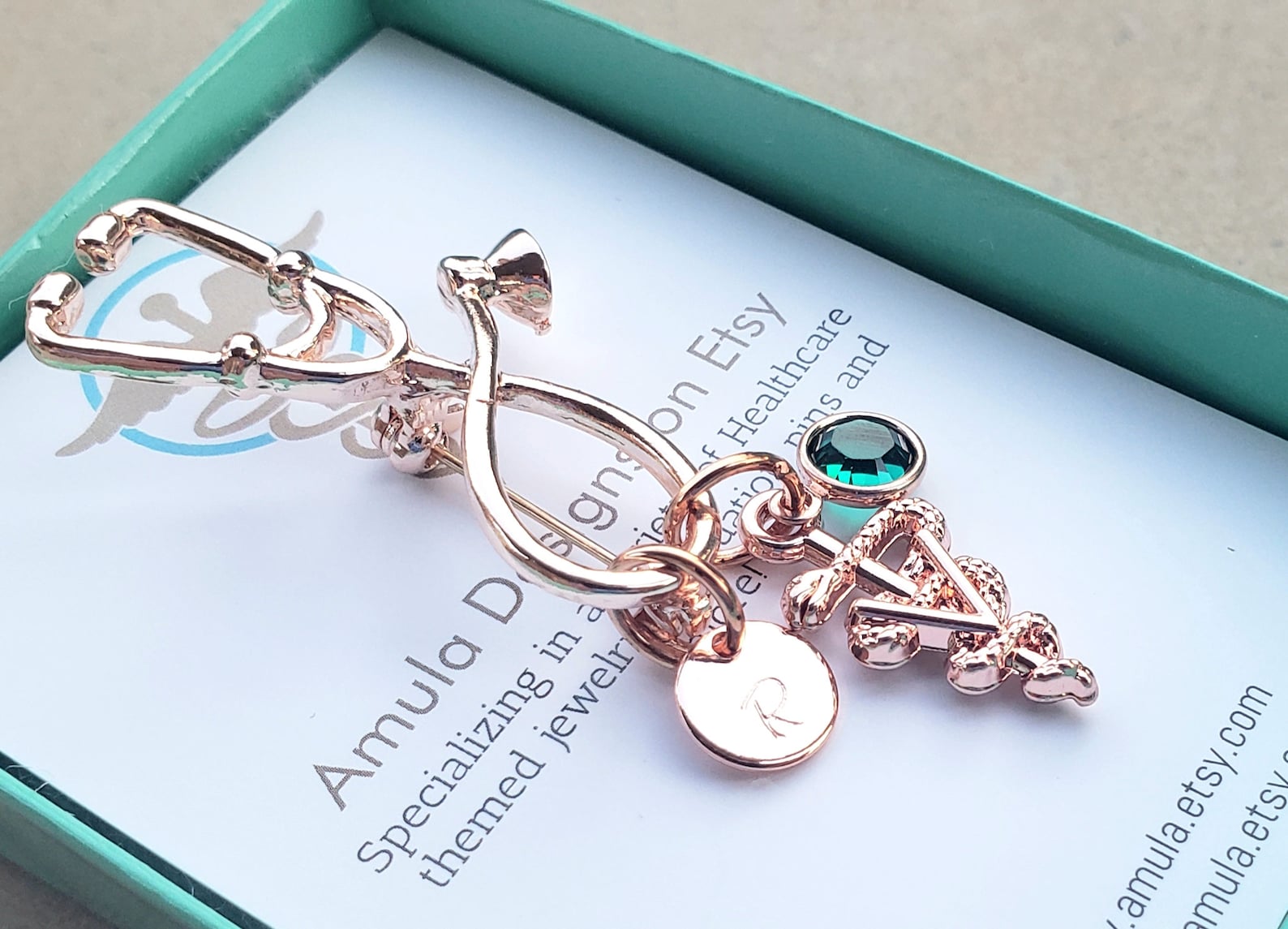 Rose Gold Vet Veterinarian Pin - Vet Graduation Gift - Veterinarian ...