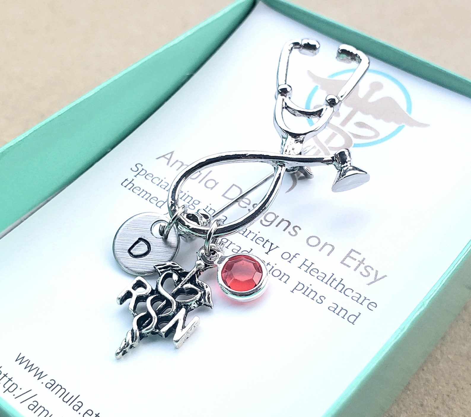 RN Personalized Nurse Pin Nursing Stethoscope Pin LPN BSN - Etsy