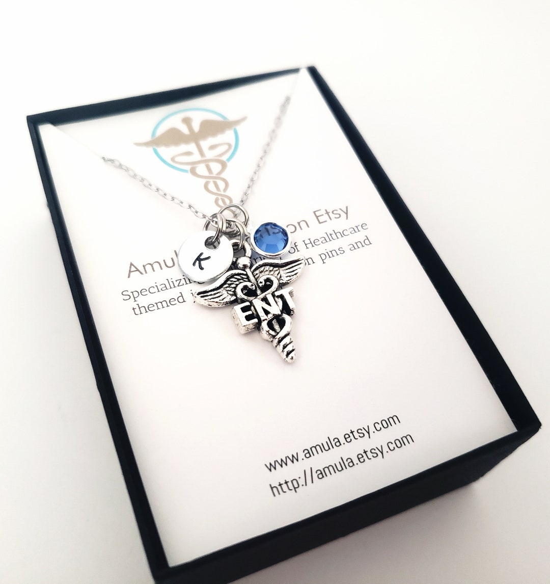 ENT Necklace - Ear Nose Throat Necklace - ENT Necklace Gift - Custom ...