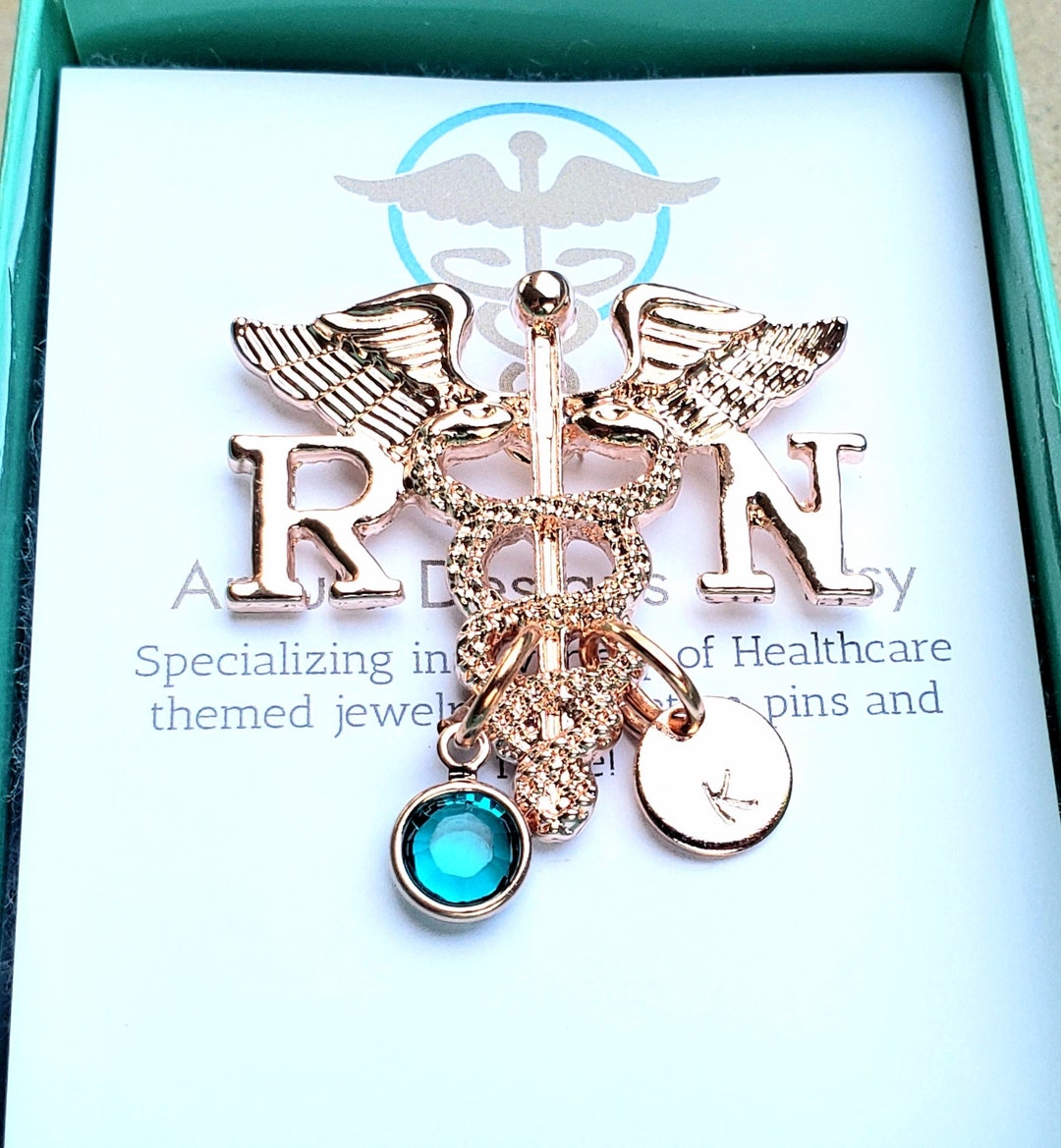 Rose Gold RN Pin - Rose Gold Nurse Pin - Nursing Pin - Pin for Nurse ...