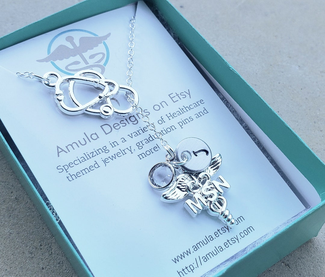 MSN Master of Science in Nursing Lariat Necklace - MSN Birthstone and ...