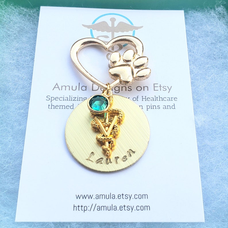 Personalized Veterinarian Pin Custom Vet Graduation Gift - Etsy