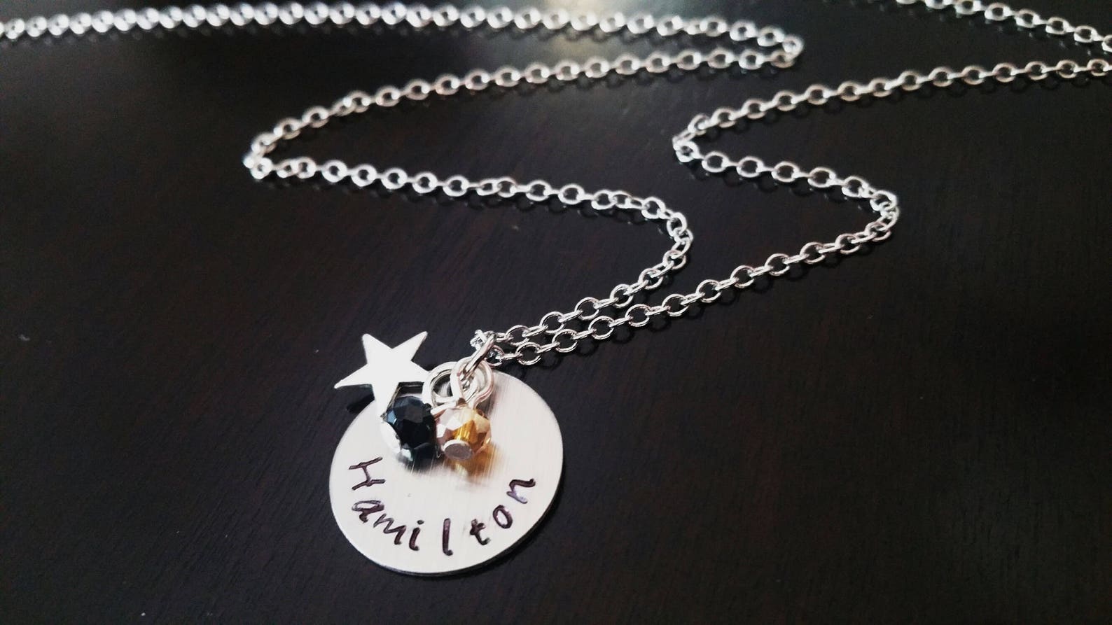 Hamilton Broadway Musical Crystal Charm Gift Necklace - Etsy