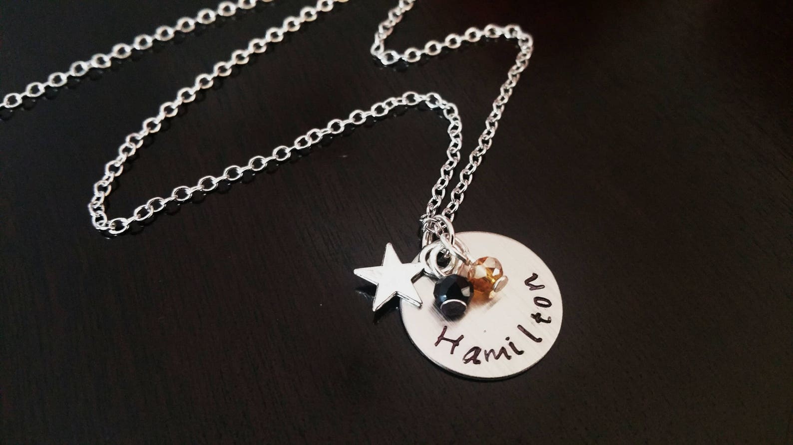 Hamilton Broadway Musical Crystal Charm Gift Necklace - Etsy