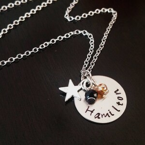 Hamilton Broadway Musical Crystal Charm Gift Necklace - Etsy