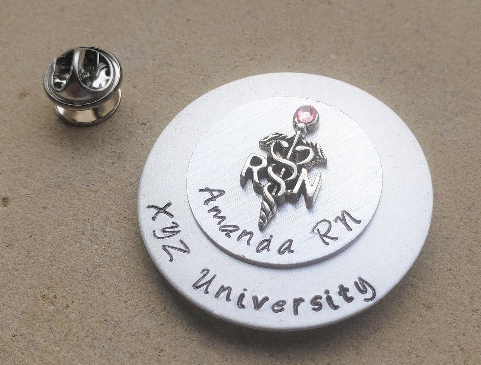 Personalized Nursing Pin / LPN BSN RN / Nurse Pin / Nursing - Etsy UK