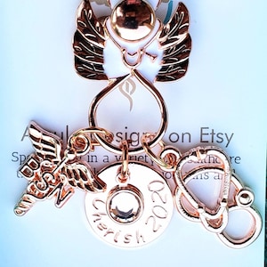 Rose Gold Stethoscope Nurse Angel Pin RN Pin Nurse Pinning Ceremony ...