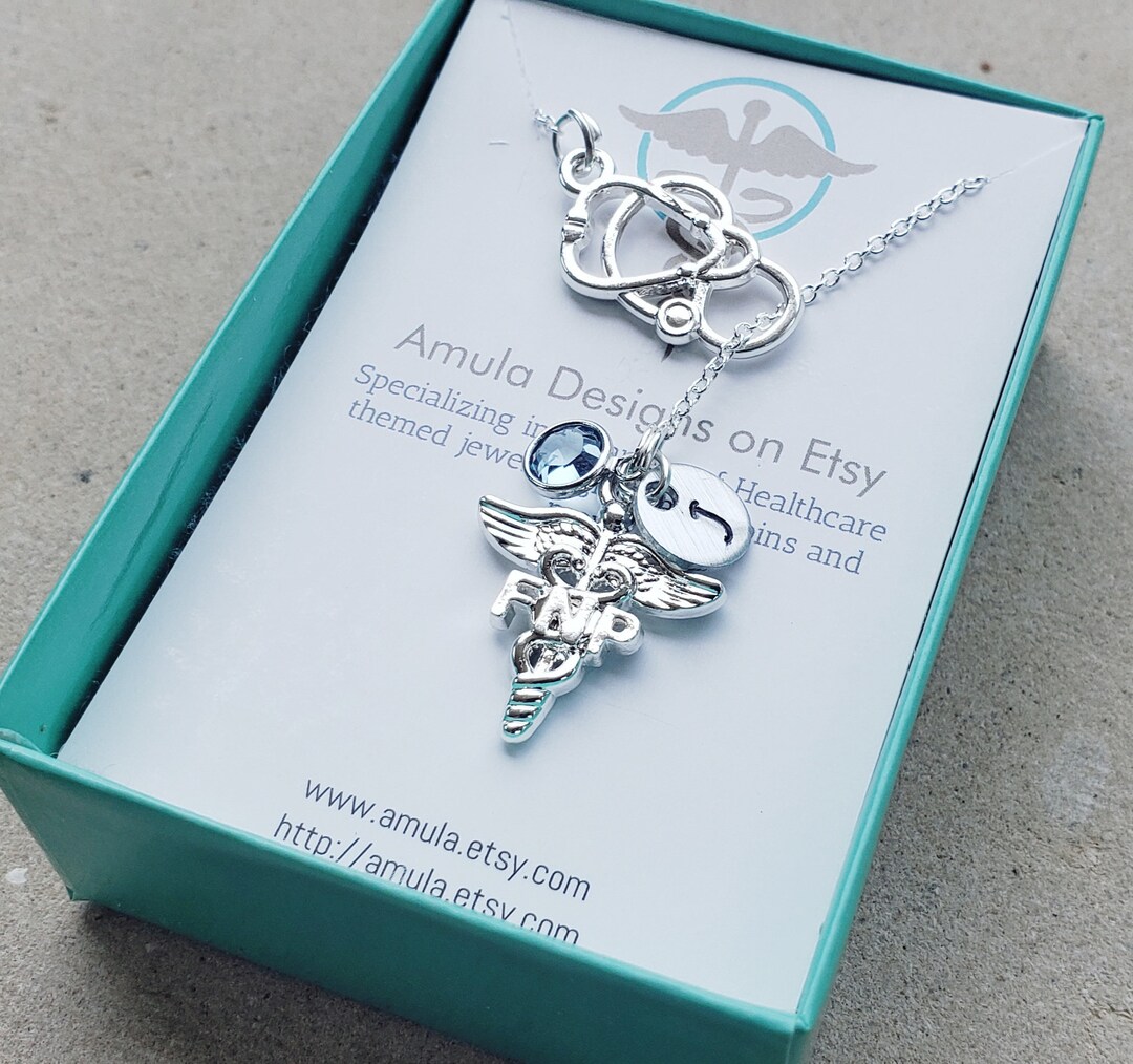 FNP Family Nurse Practitioner Lariat Necklace FNP Graduation Gift ...