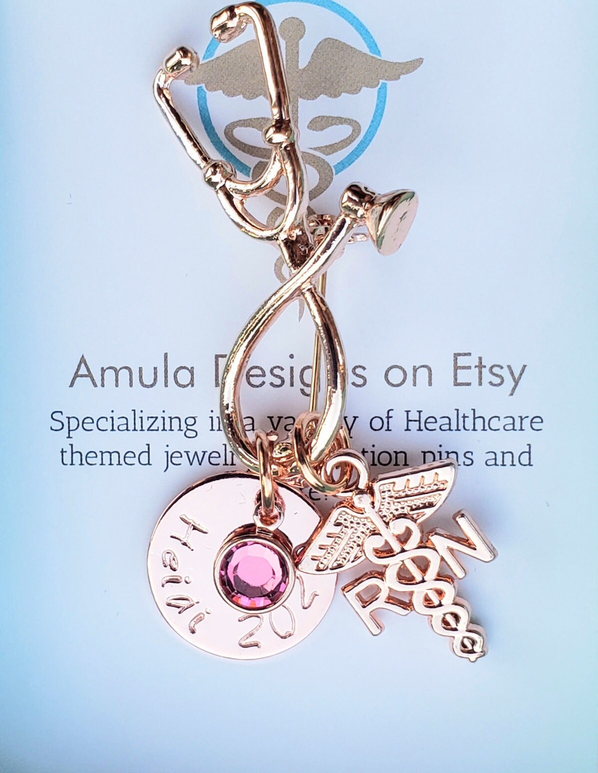 Rose Gold RN Pin Nurse Pin RN Pin Nurse Gift RN Gift | Etsy