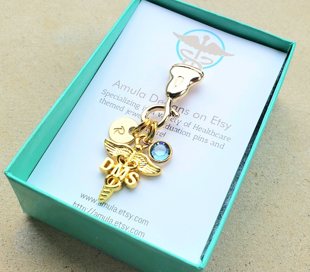 Gold DMS Diagnostic Medical Sonography Pin- DMS Ultrasound Pin - Gold ...