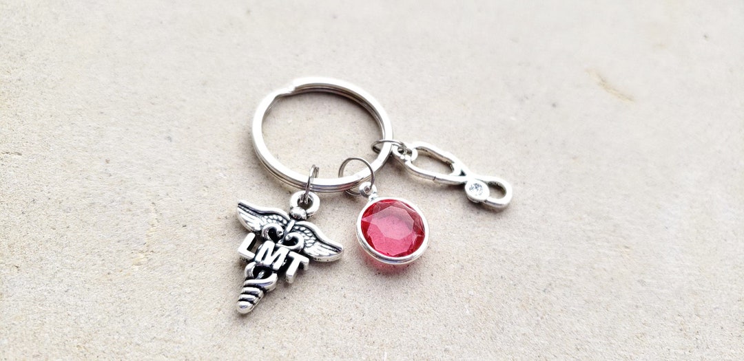 LMT Licensed Massage Therapist Gift - LMT Key Chain - LMT Key Ring ...