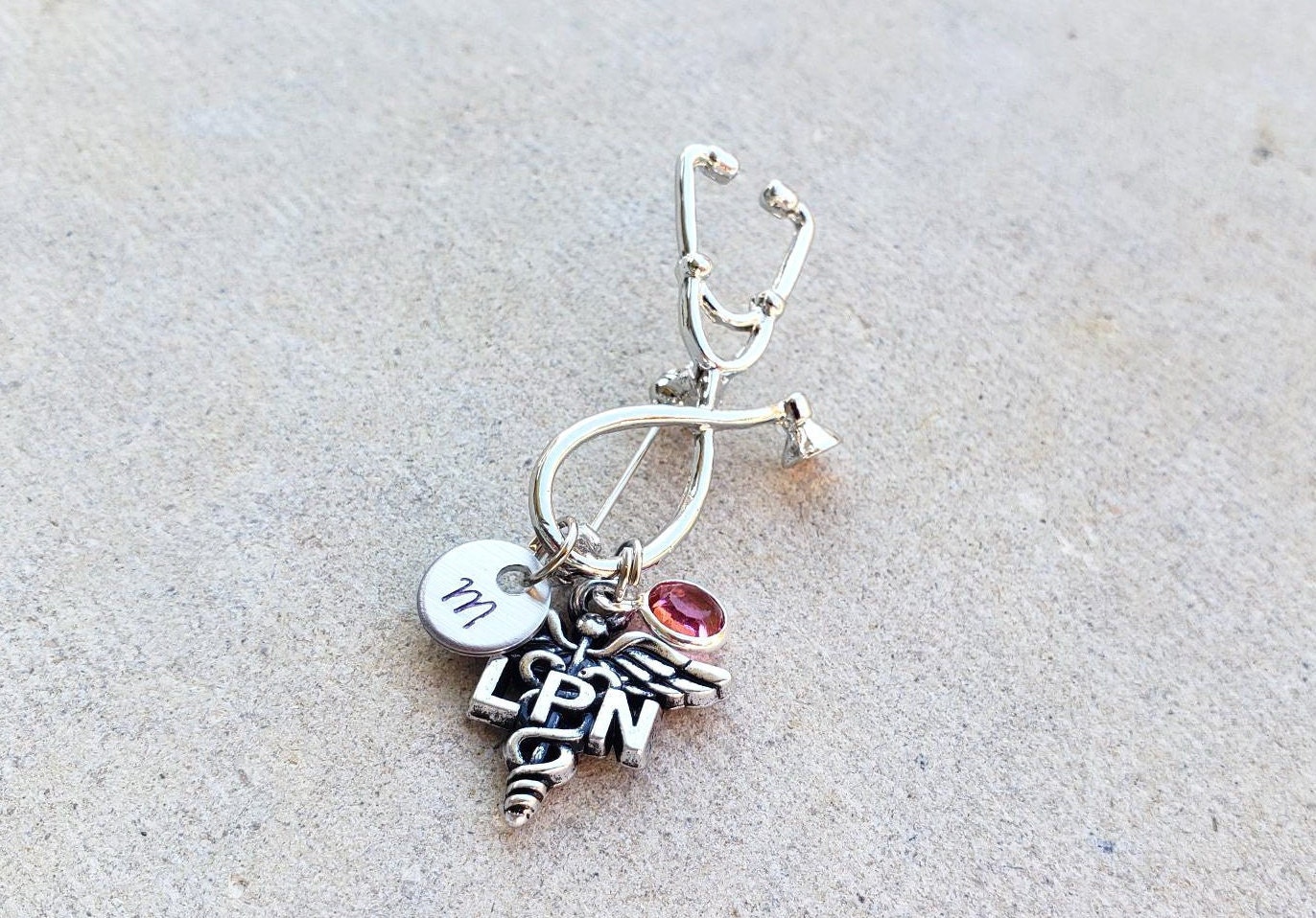 LPN Licensed Practical Nurse Medical Stethoscope Handstamped ...