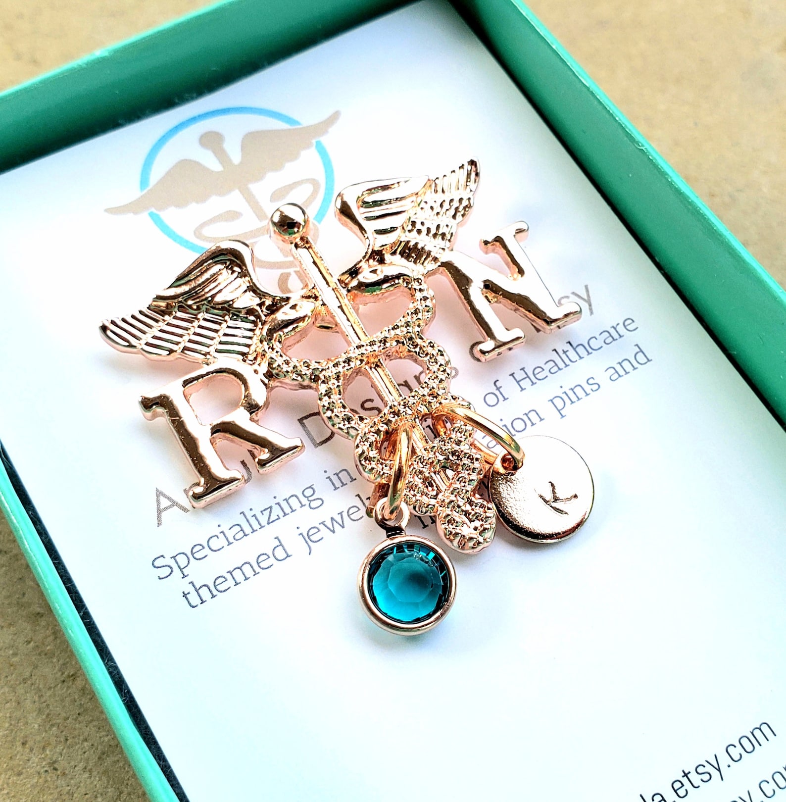 Rose Gold RN Pin Rose Gold Nurse Pin Nursing Pin Pin for - Etsy
