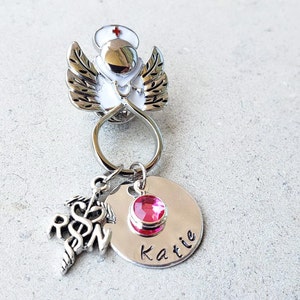 RN Nurse Angel Pin - Heart Stethoscope Pin - Nurse Pin - Nurse ...