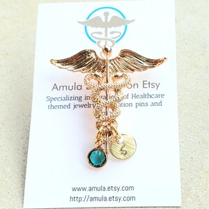 Gold Tone Caduceus Pin - Gold Nursing Pin - Pin for Medical Graduation ...