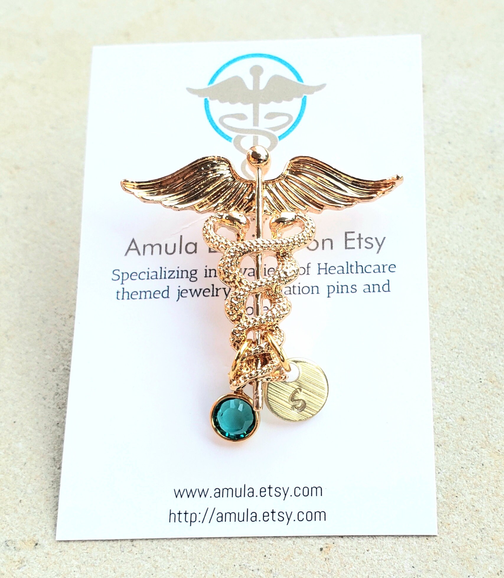 Gold Tone Caduceus Pin - Gold Nursing Pin - Pin for Medical Graduation ...