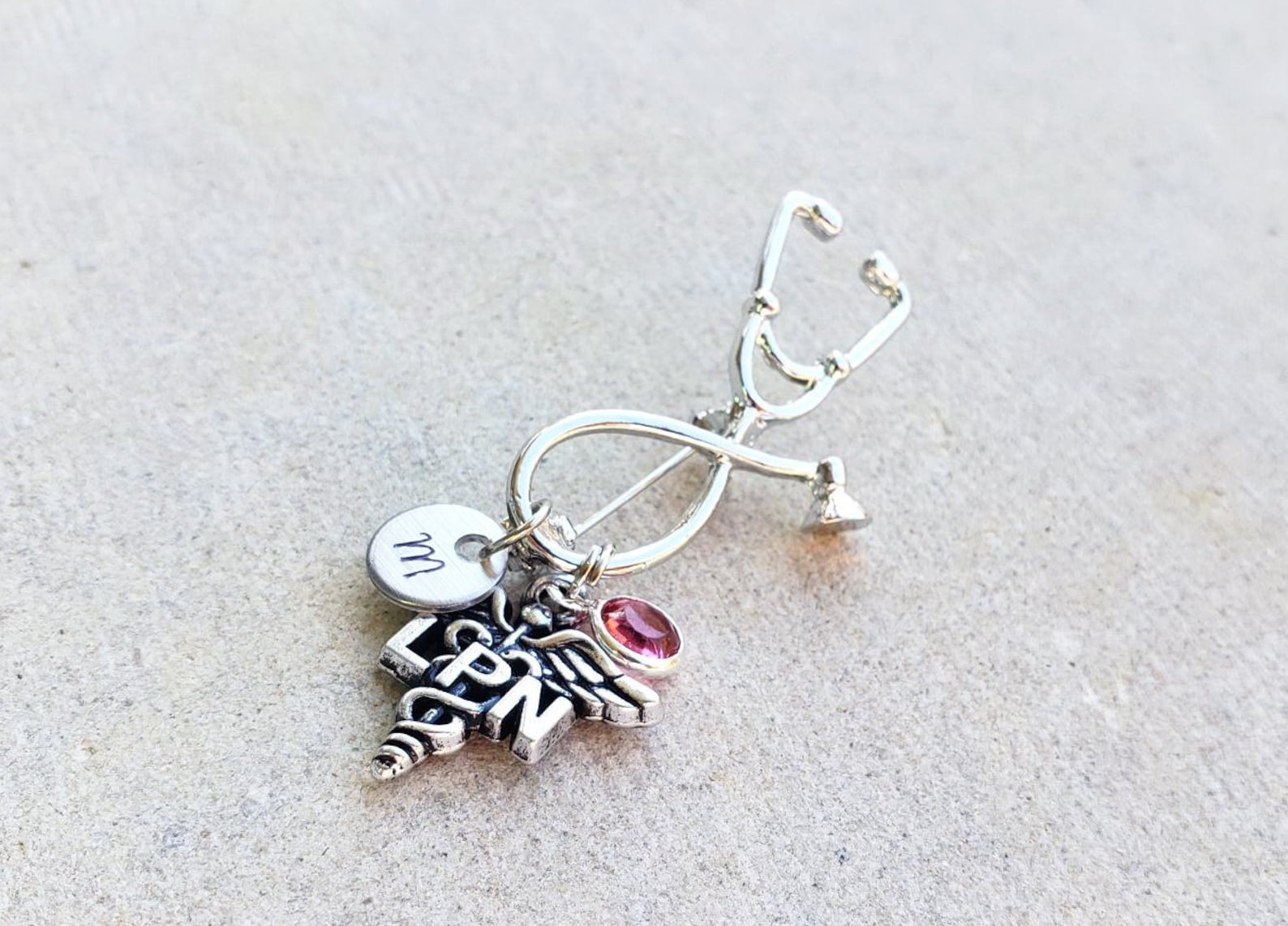 LPN Licensed Practical Nurse Medical Stethoscope Handstamped ...