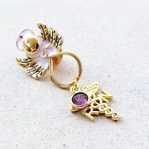 Gold Nurse Angel Pin LPN RN BSN and More With Birthstone Graduation ...
