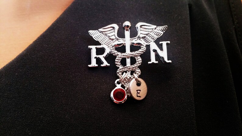 RN Registered Nurse Pin - Nurse Pin - Nursing Pin - Pin for Nurse ...