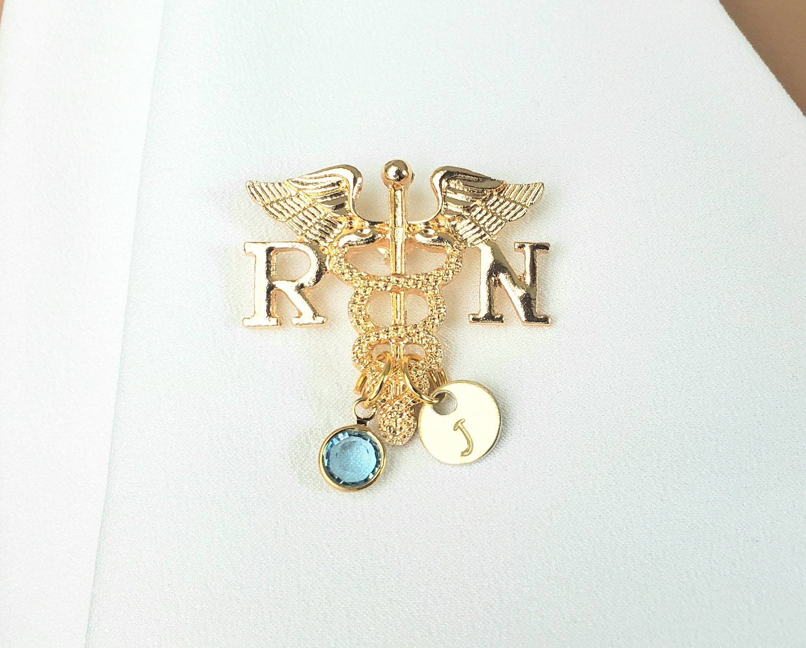 Personalized Gold RN Nurse Pin Nursing School Graduate - Etsy