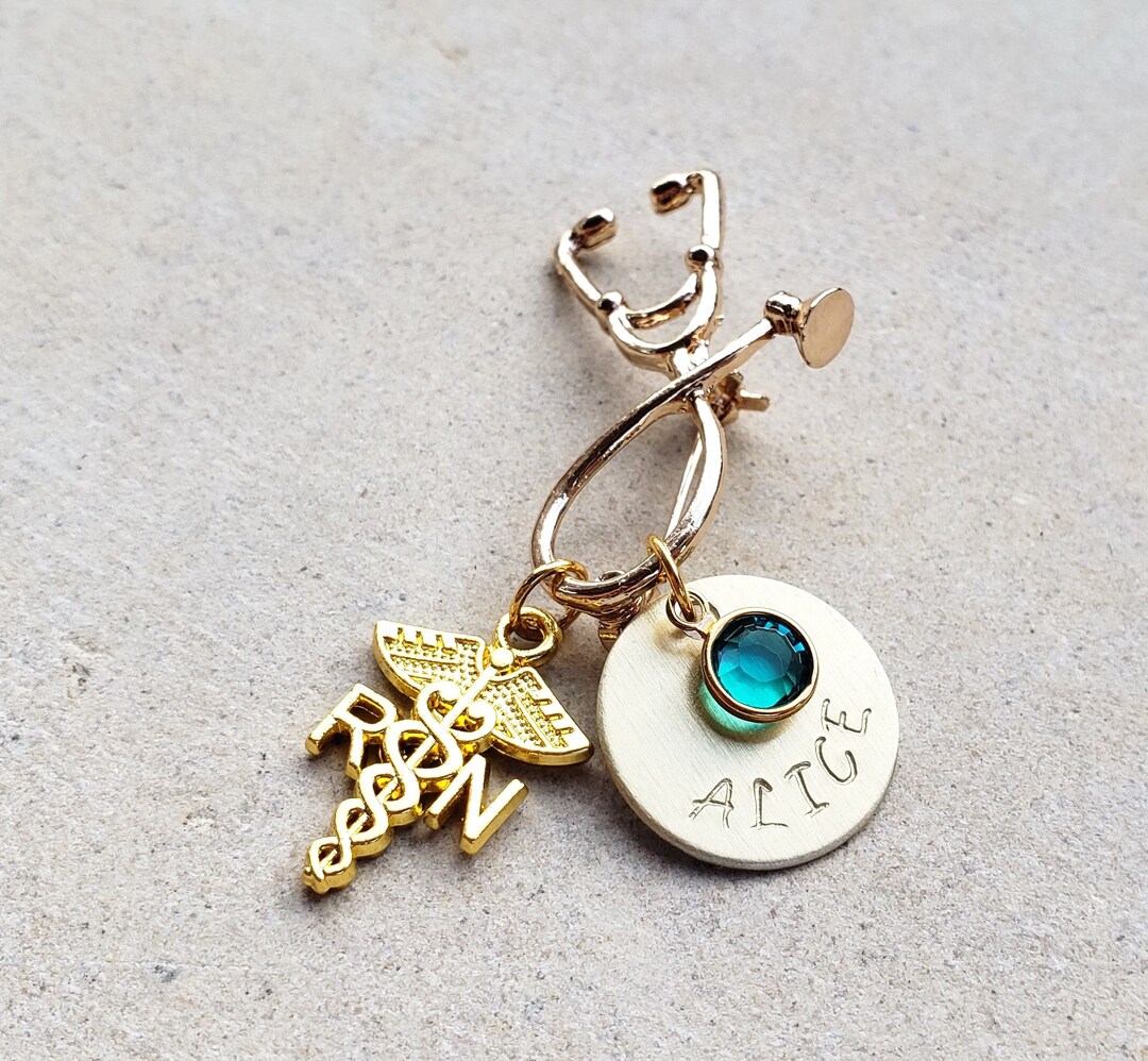 RN Nurse Stethoscope Pin/rn Pinning Ceremony/nurse Graduation Gift ...