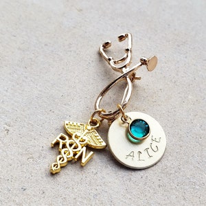 RN Nurse Stethoscope Pin/rn Pinning Ceremony/nurse Graduation Gift ...