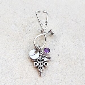 DO Doctor of Osteopathic Medicine Handstamped Personalized Crystal ...